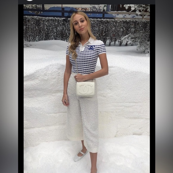 CHANEL | Tops | 29 Chanel Logo Top | Poshmark